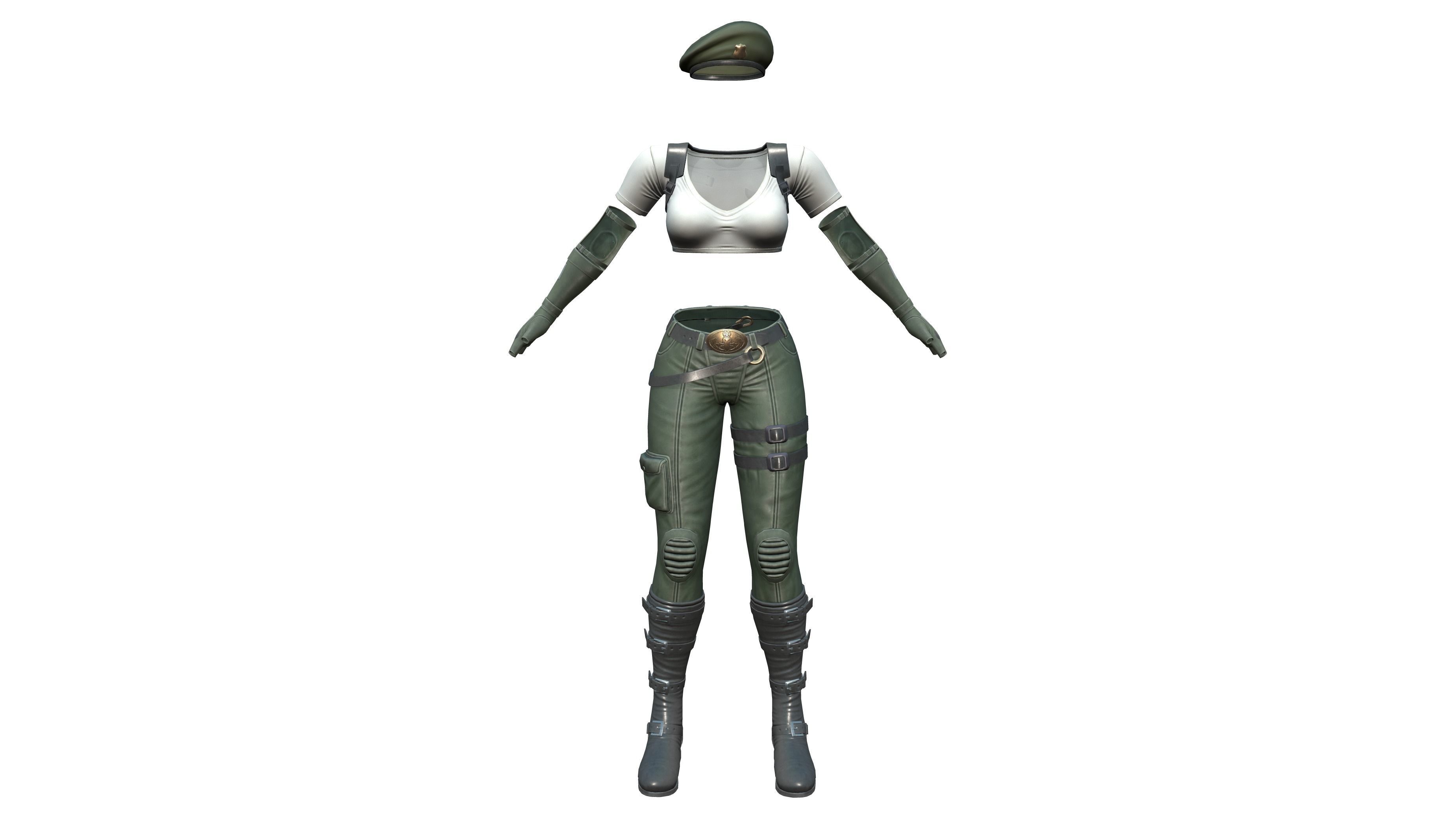 3D model Full Army Combat Outfit VR / AR / low-poly | CGTrader