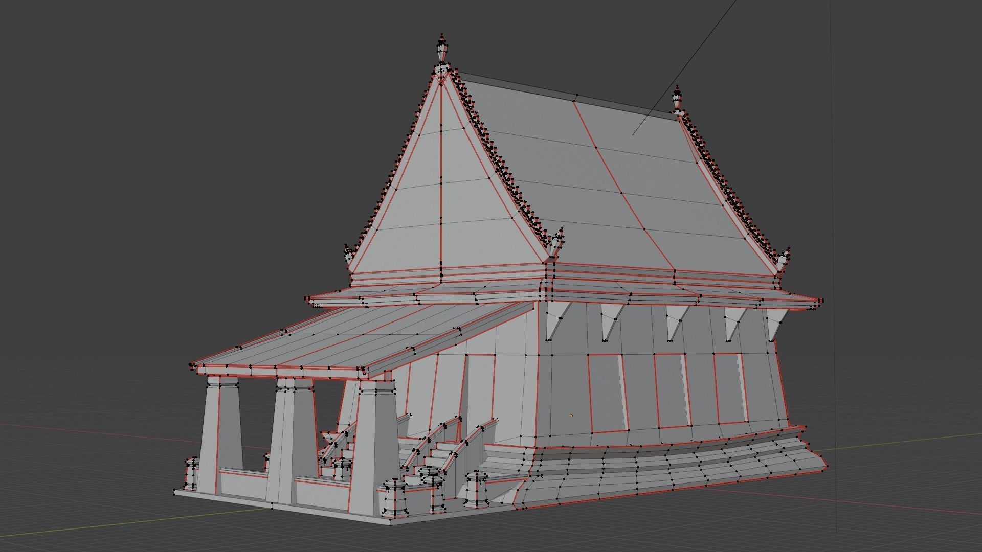 3D model Ancient-thai temple VR / AR / low-poly | CGTrader