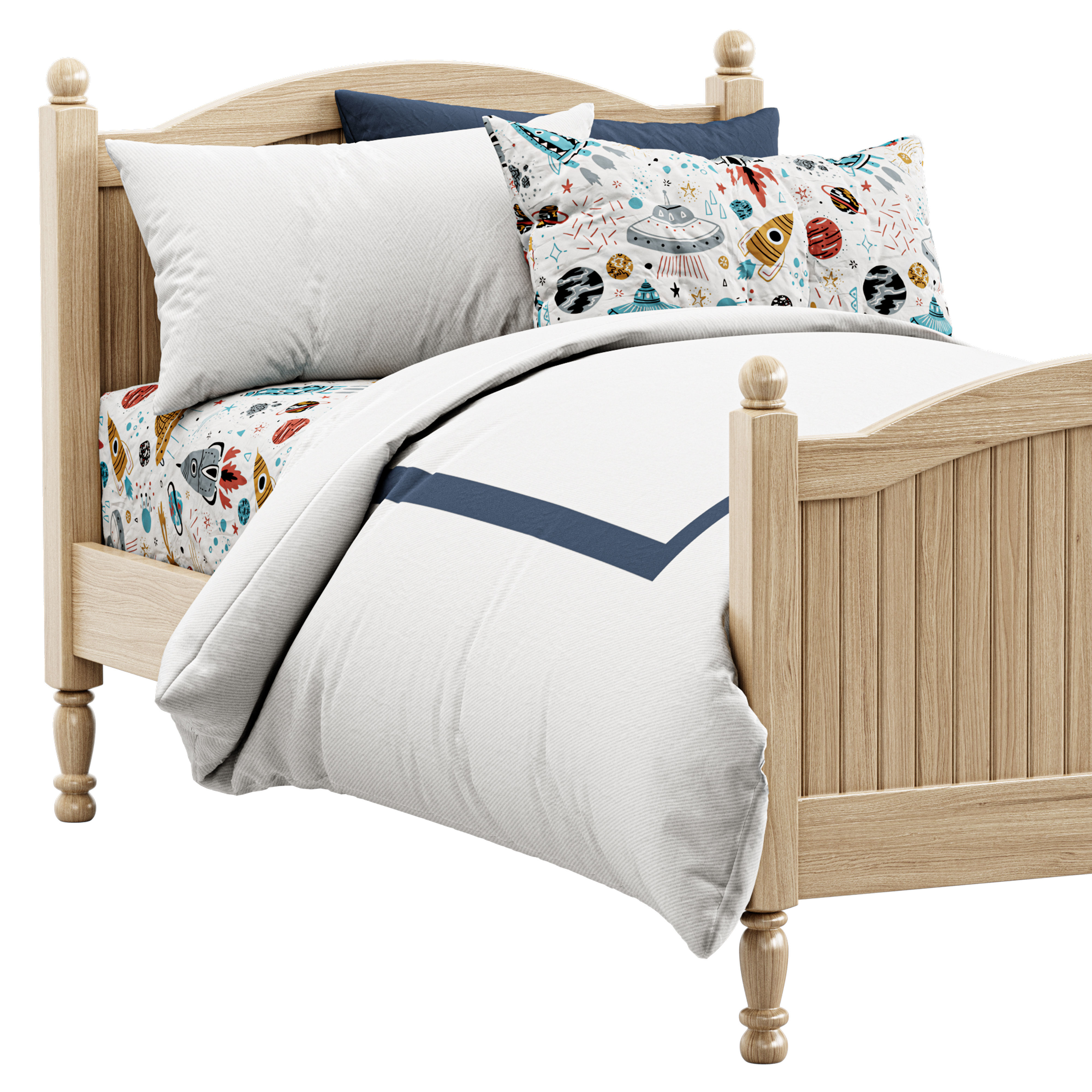 Catalina Square Bed 3D model | CGTrader