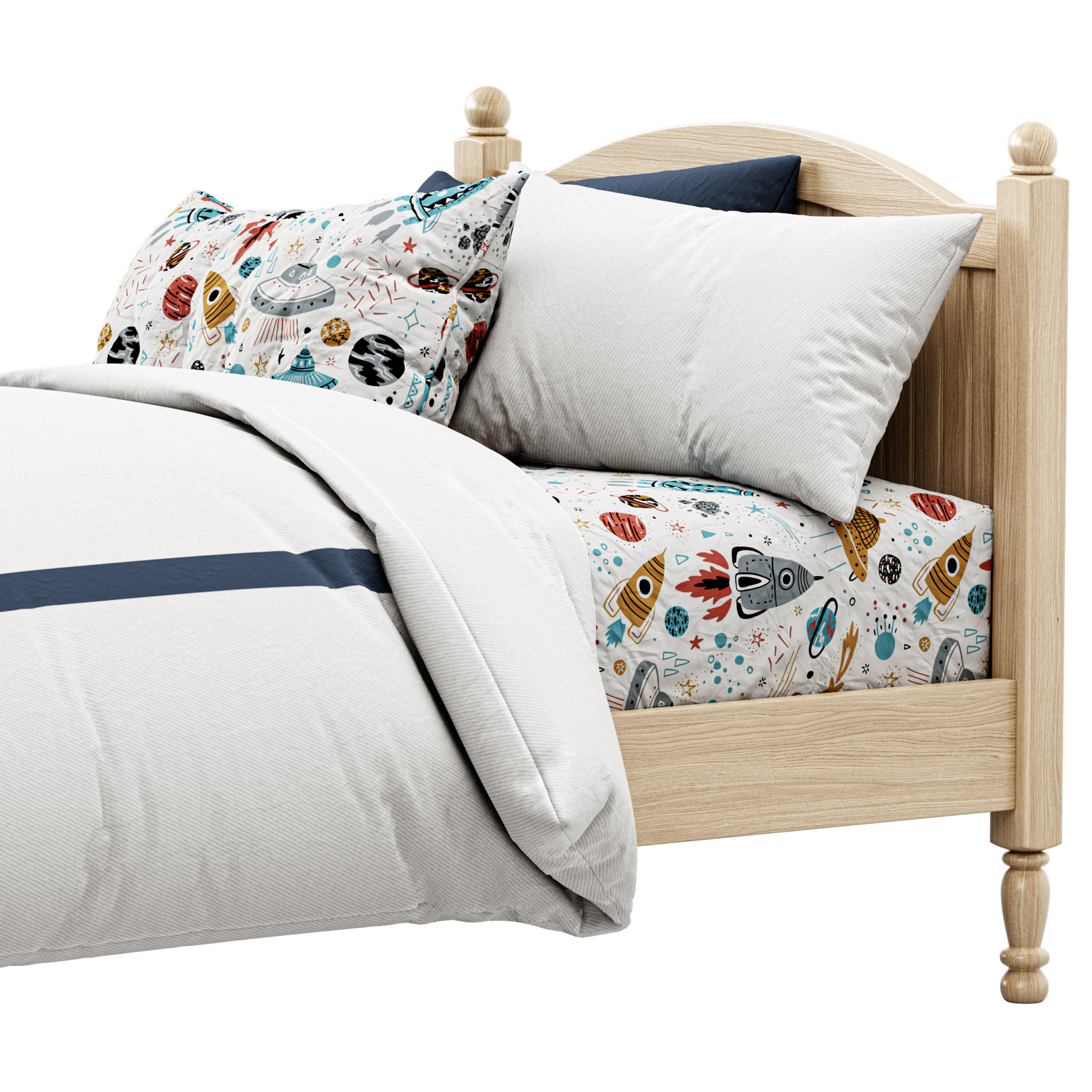 Catalina Square Bed 3D model | CGTrader