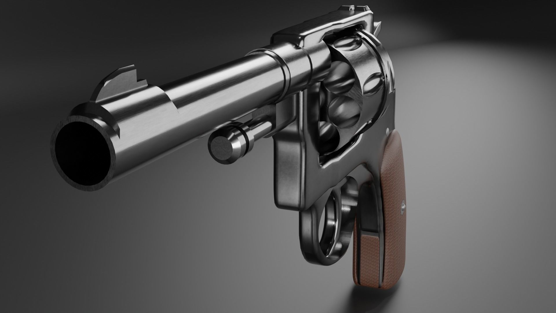 3D model Revolver Nagan VR / AR / low-poly | CGTrader