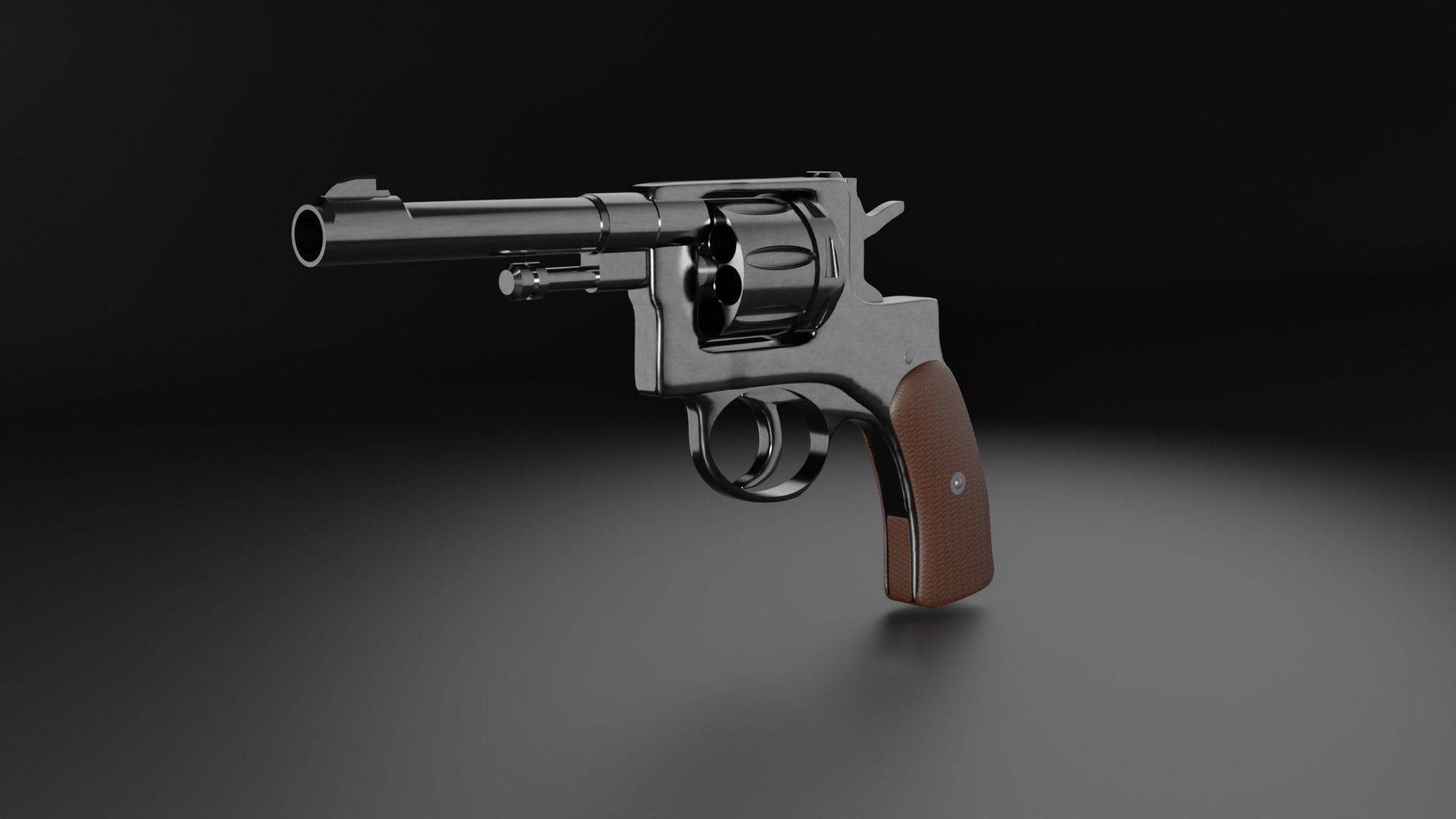 3D model Revolver Nagan VR / AR / low-poly | CGTrader