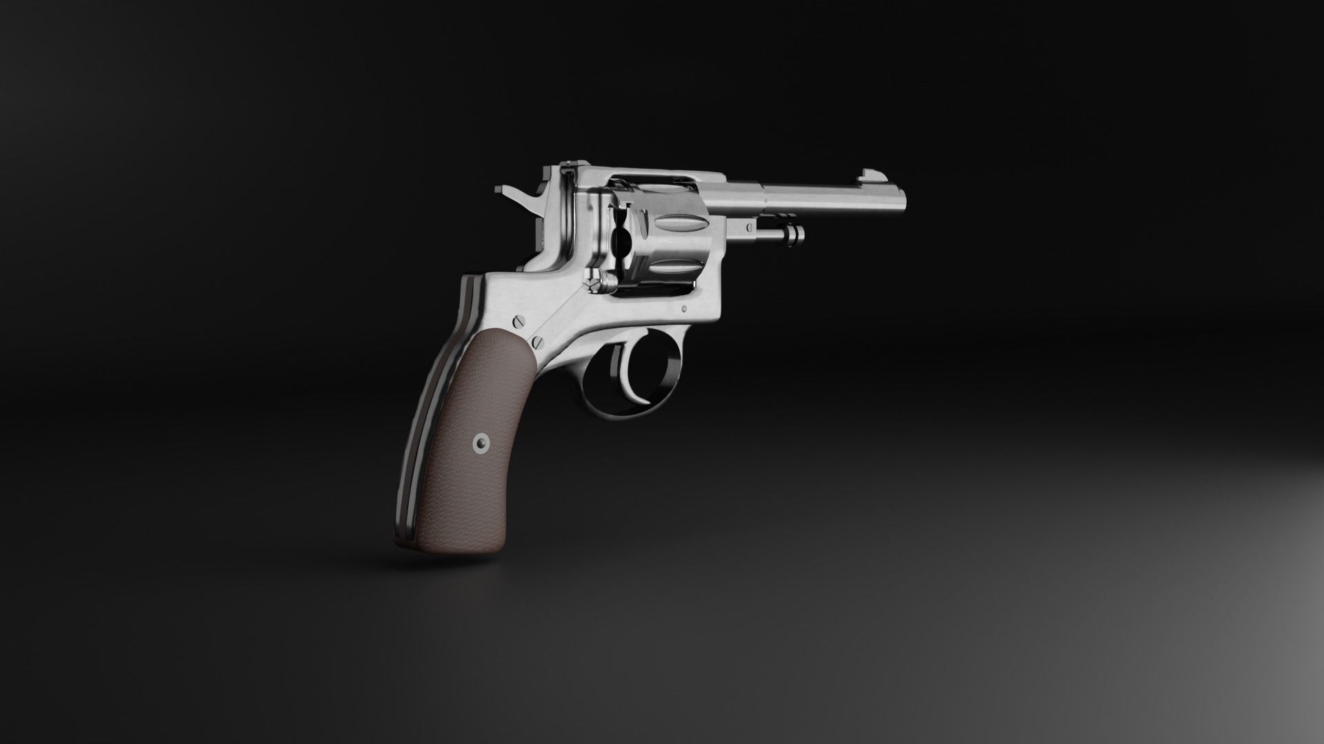 3D model Revolver Nagan VR / AR / low-poly | CGTrader