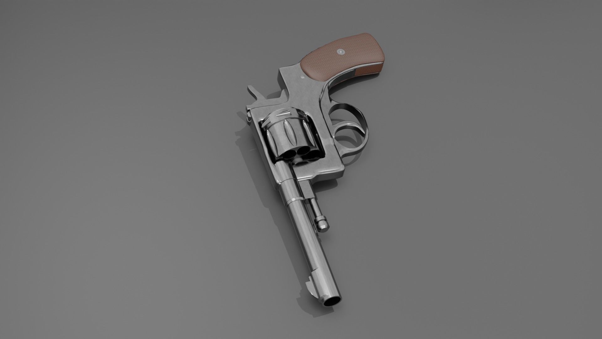 3D model Revolver Nagan VR / AR / low-poly | CGTrader