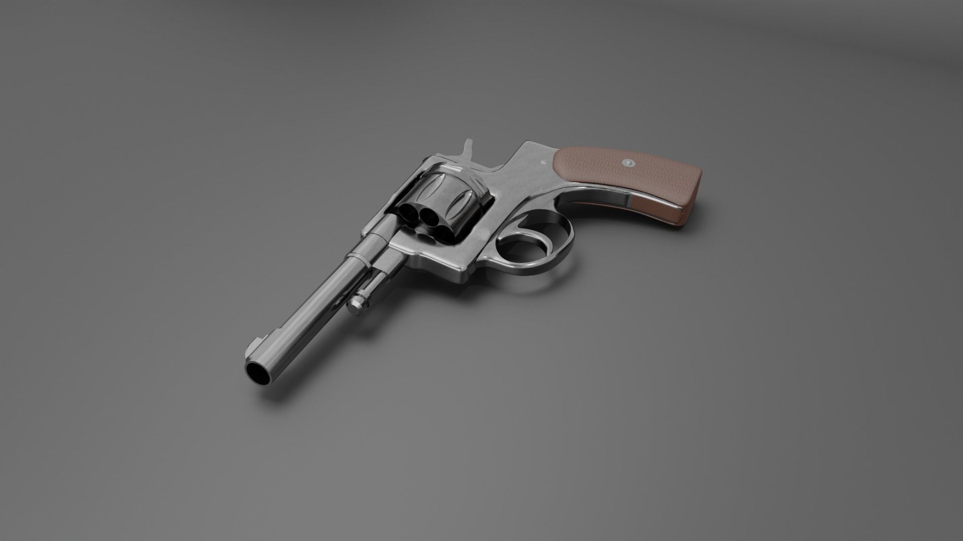 3D model Revolver Nagan VR / AR / low-poly | CGTrader