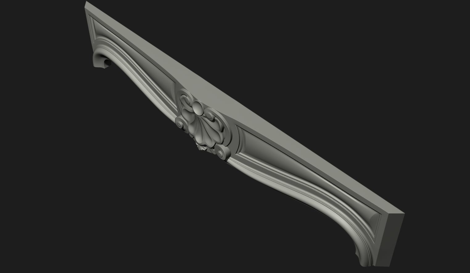 Louis XV style fireplace mantel 3D model | CGTrader