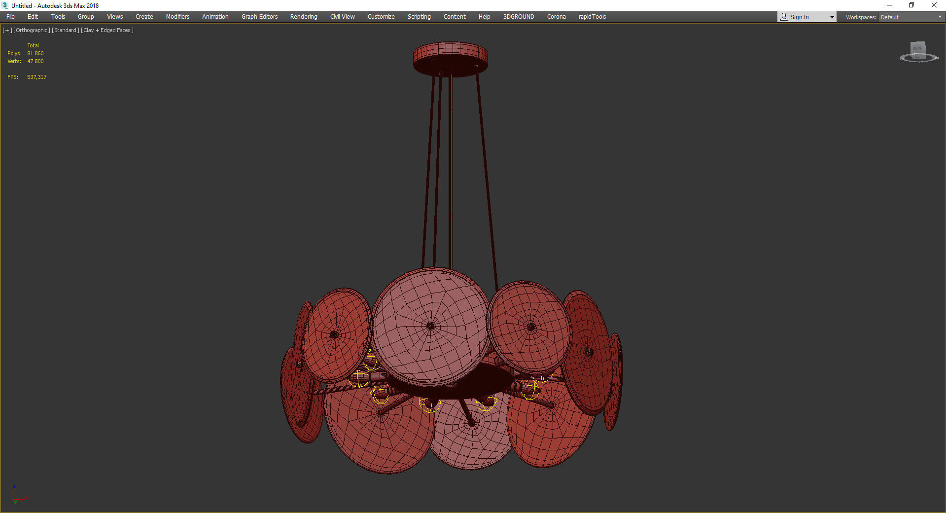 3D model Remedi Chandelier VR / AR / low-poly | CGTrader