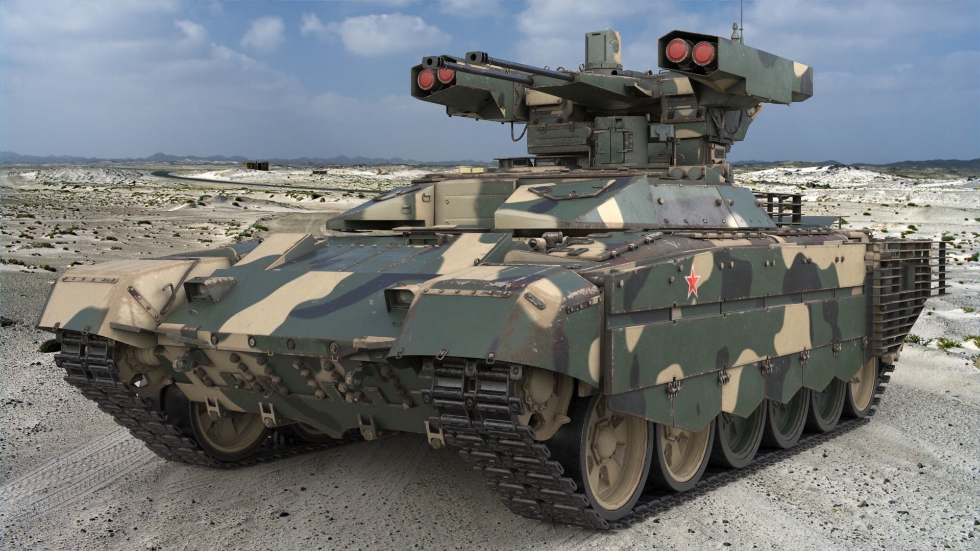 Tank Terminator BMPT 72 Camouflage 3D model | CGTrader