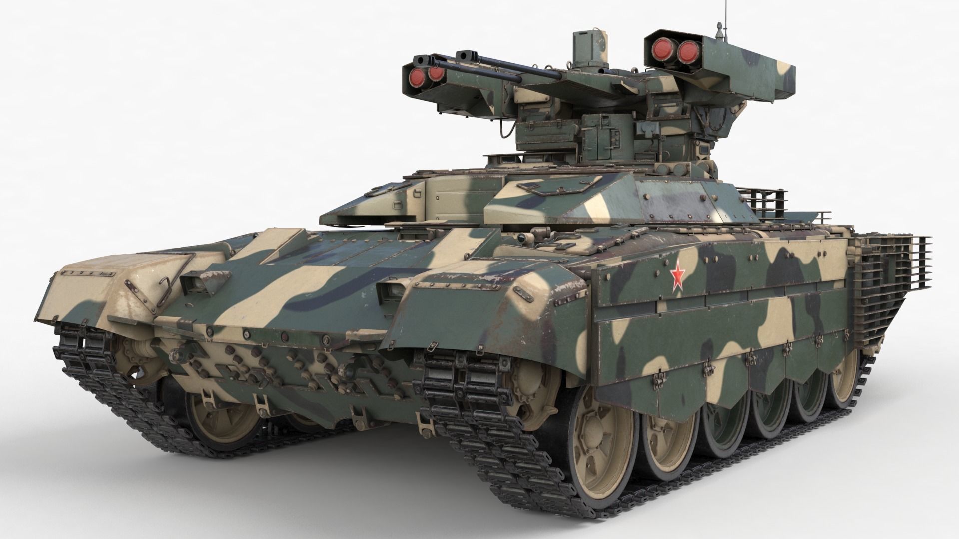Tank Terminator BMPT 72 Camouflage 3D model | CGTrader