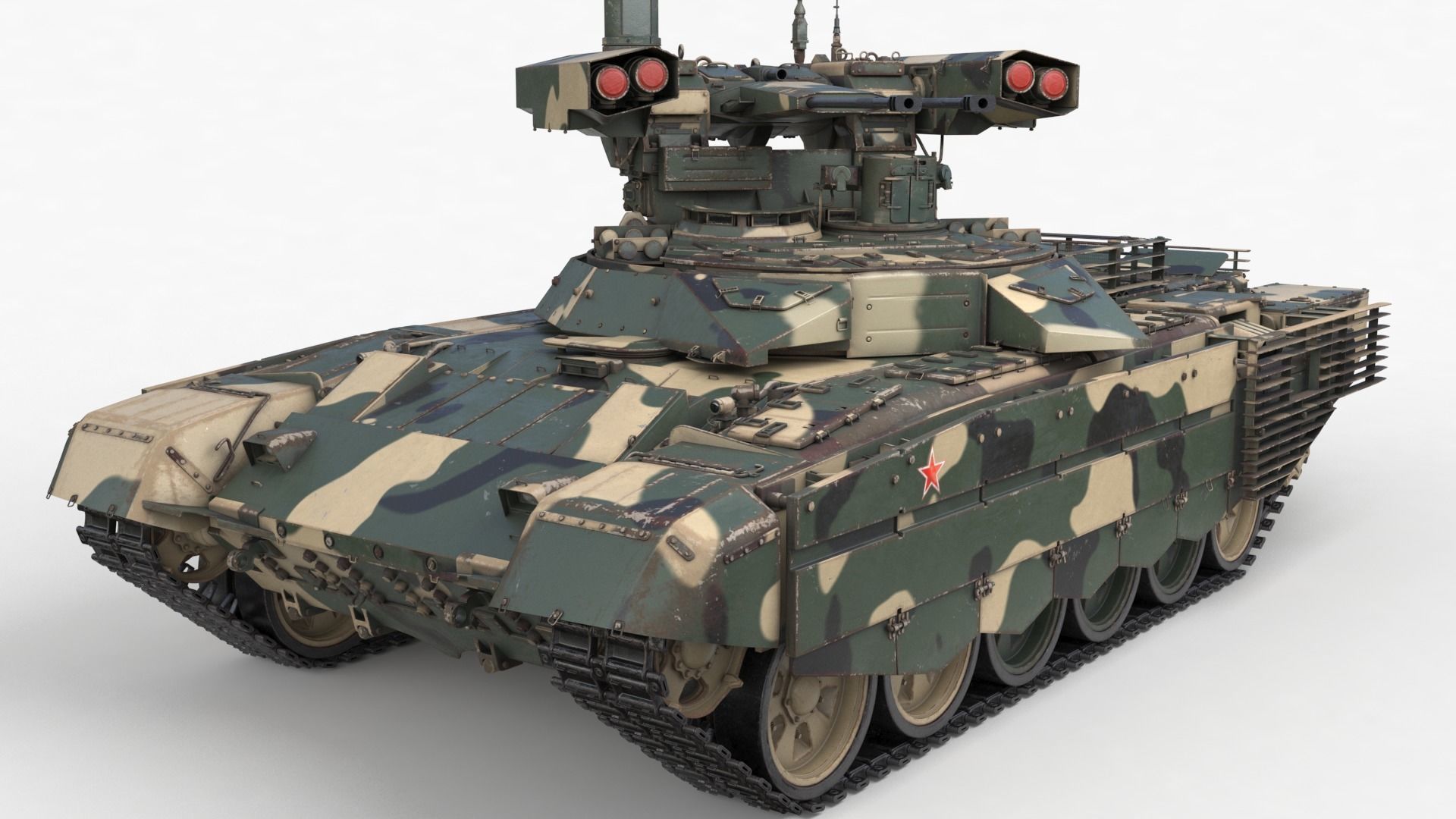 Tank Terminator BMPT 72 Camouflage 3D model | CGTrader