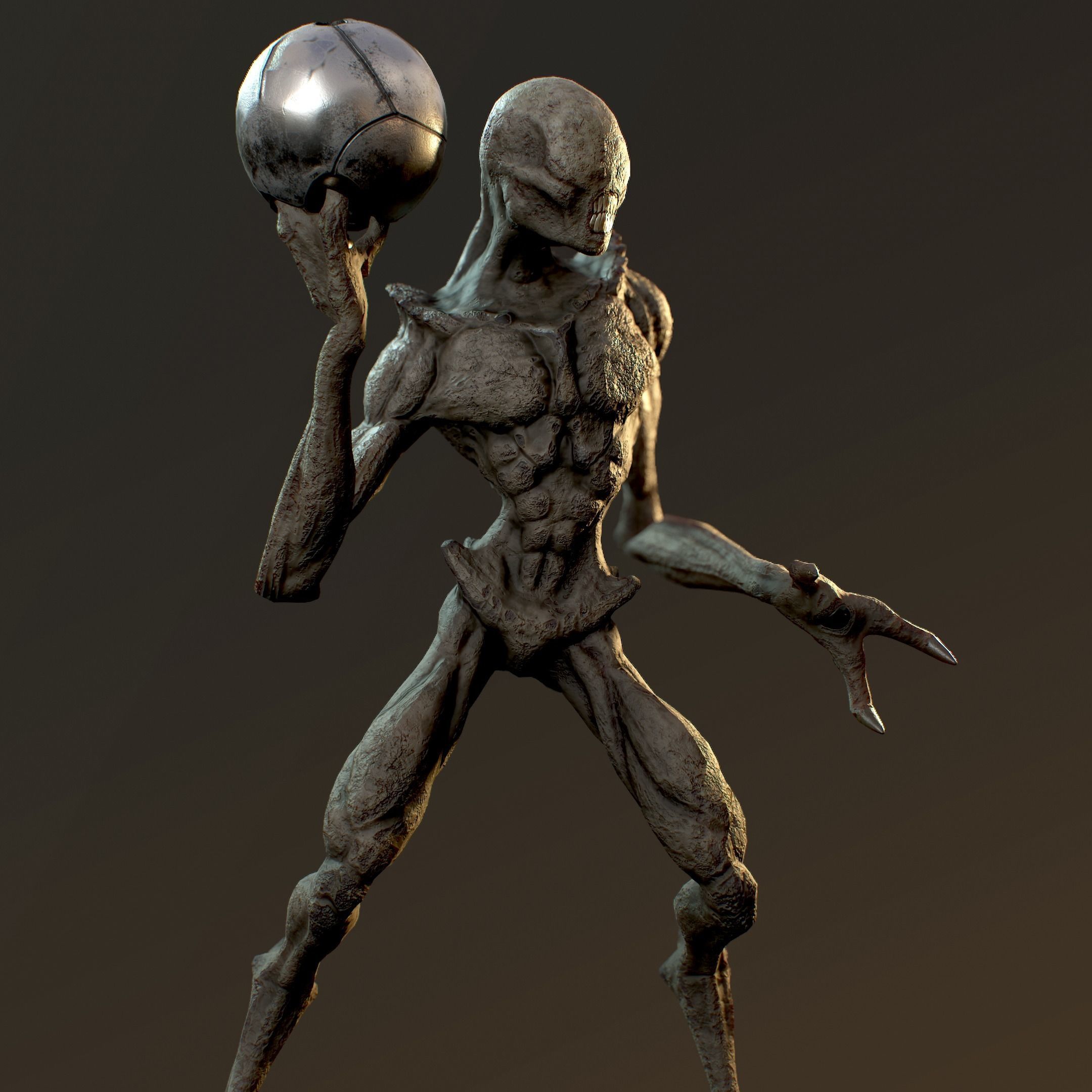 Demon Creature with Weapon - 25 animations 2 skins free VR / AR / low ...