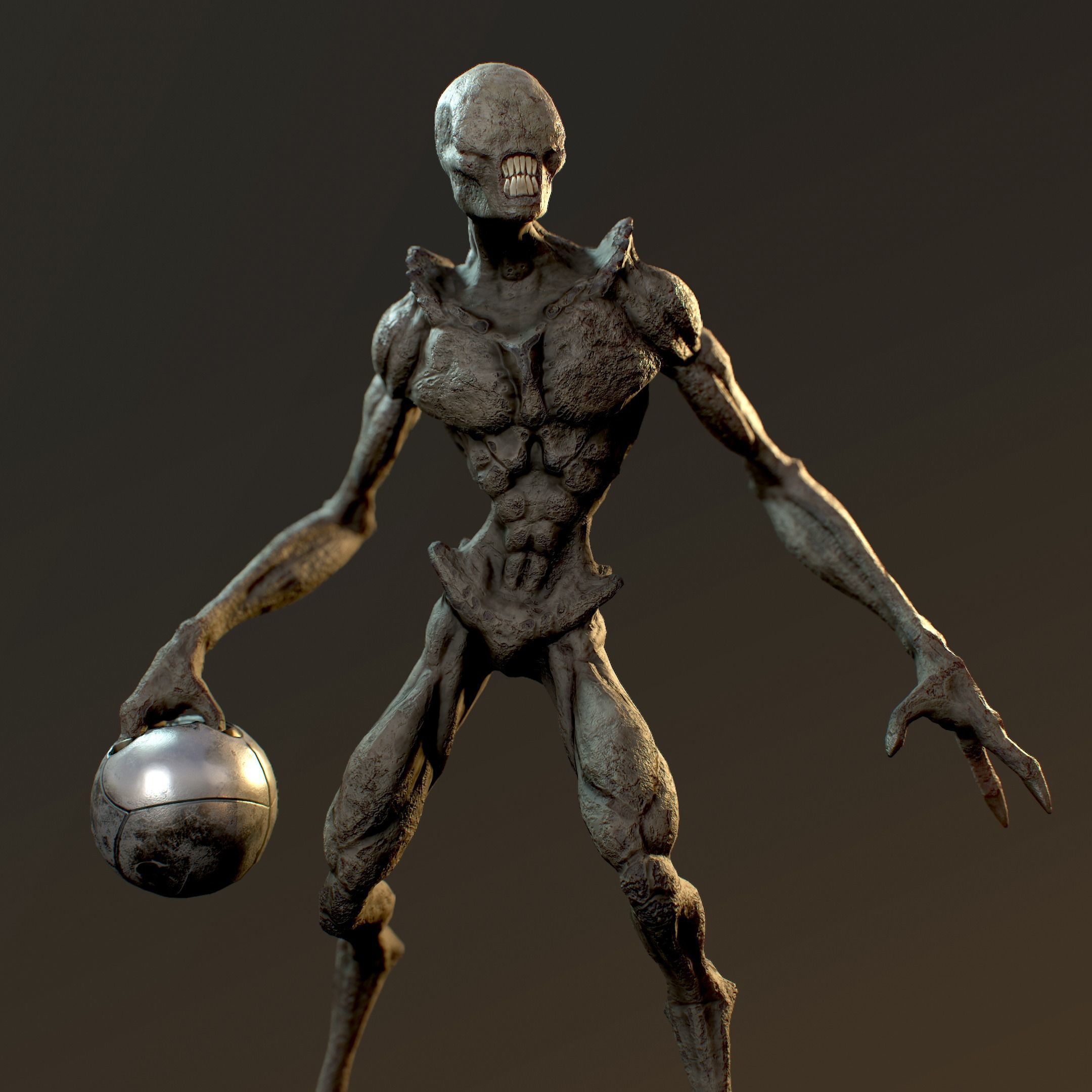 Demon Creature with Weapon - 25 animations 2 skins free VR / AR / low ...