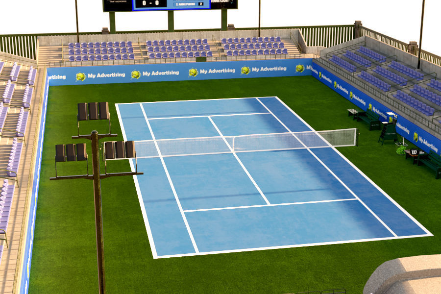 3D model Studiom-Tennis-Court tennis court VR / AR / low-poly | CGTrader