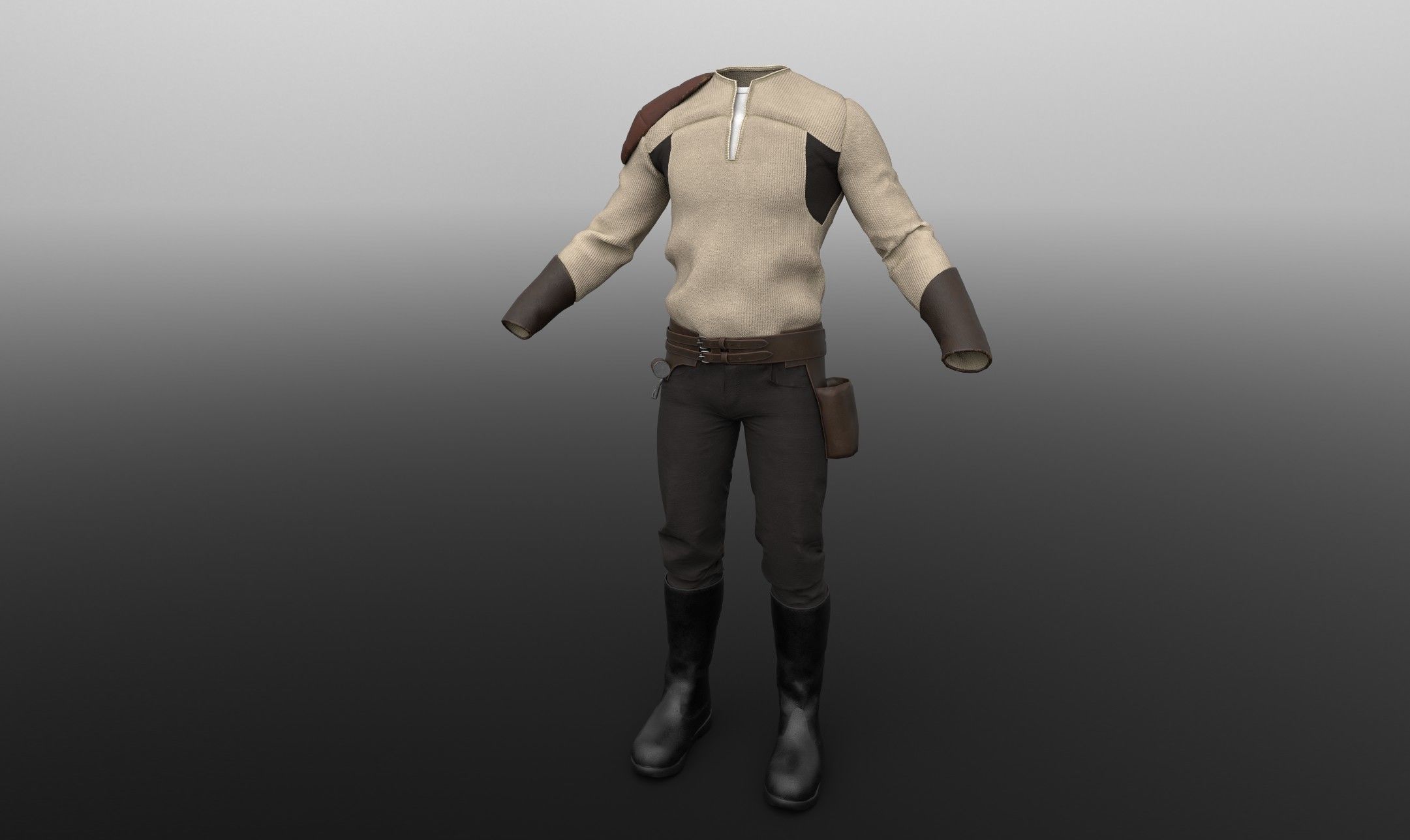 3D model Kyle Katarn Game Ready Clothing VR / AR / low-poly | CGTrader