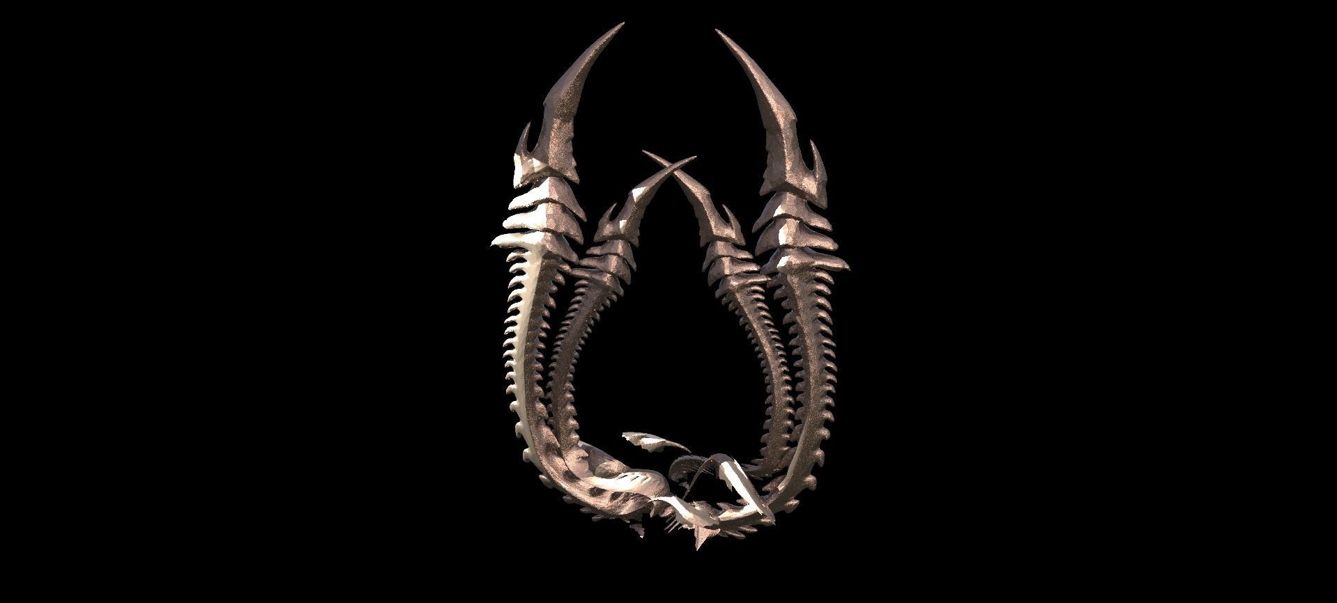 Alien Hybrid Spike 3D model | CGTrader