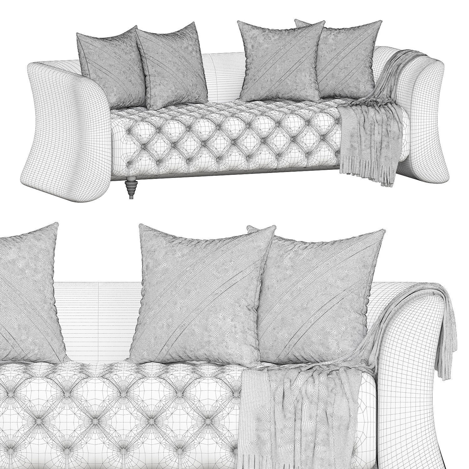 Diamante Sofa 3D model | CGTrader