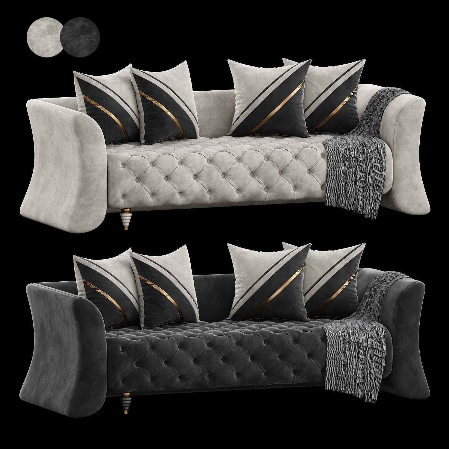 Diamante Sofa 3D model | CGTrader