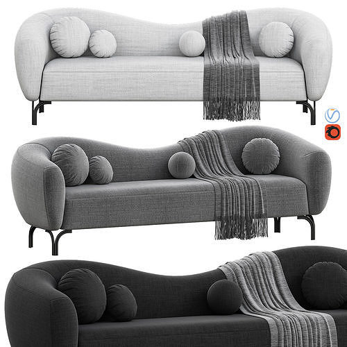 Bloom Sofa by Medusa Home 3D model | CGTrader