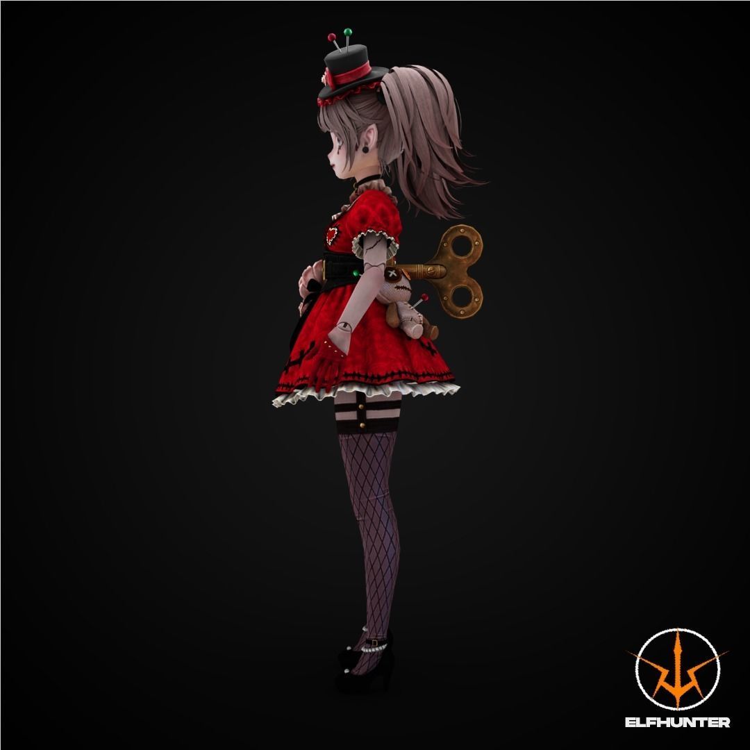 3D model EXCLUSIVE ELF HUNTER EDITION RIGGED CHARACTER DWARF PUPPET VR ...