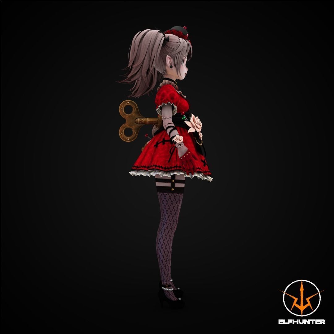 3D model EXCLUSIVE ELF HUNTER EDITION RIGGED CHARACTER DWARF PUPPET VR ...