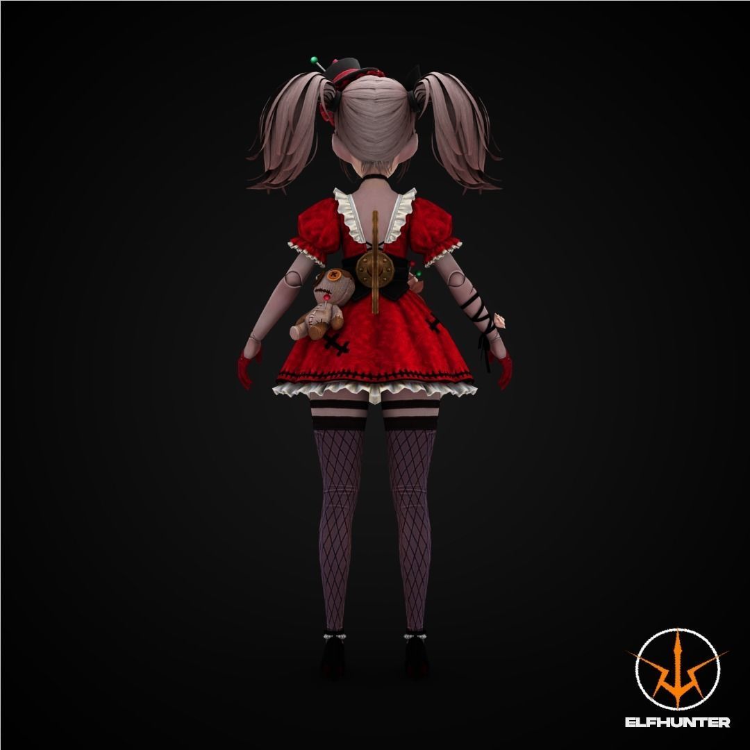3D model EXCLUSIVE ELF HUNTER EDITION RIGGED CHARACTER DWARF PUPPET VR ...