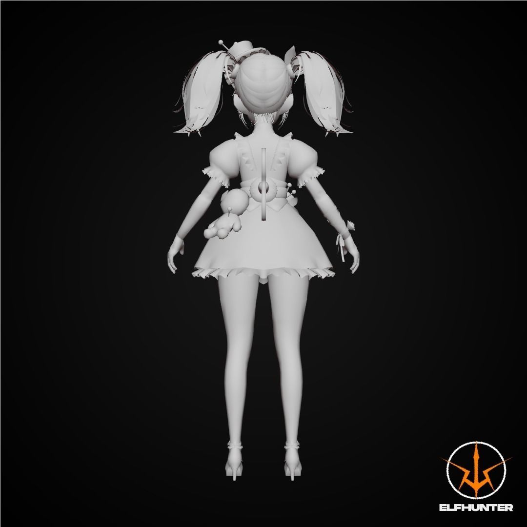 3D model EXCLUSIVE ELF HUNTER EDITION RIGGED CHARACTER DWARF PUPPET VR ...