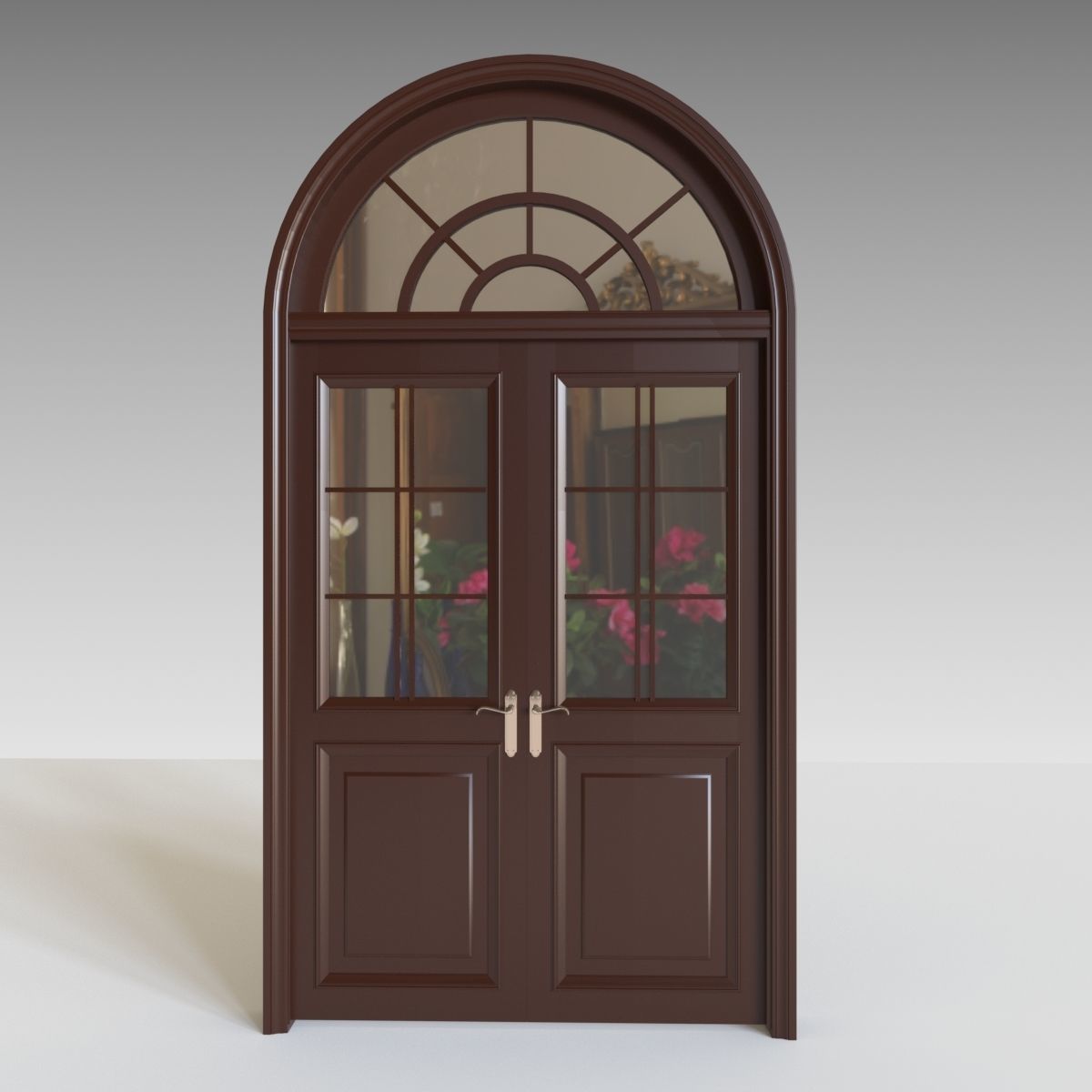 Round Wooden Door 3D model | CGTrader
