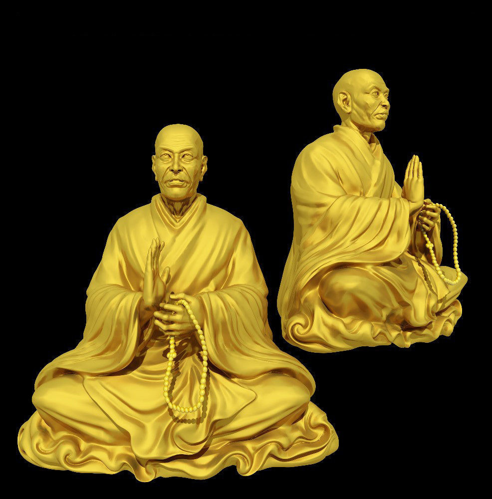 Zen Master Monk - Tea Ceremony 3D model 3D printable | CGTrader