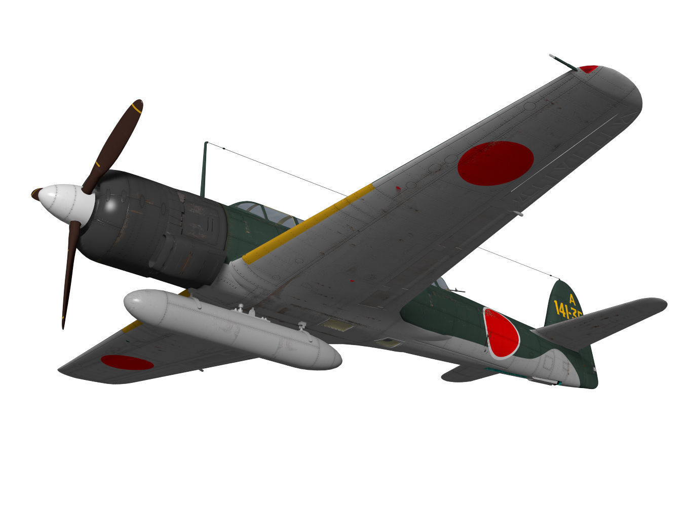 Nakajima C6N Saiun MYRT 3D model | CGTrader