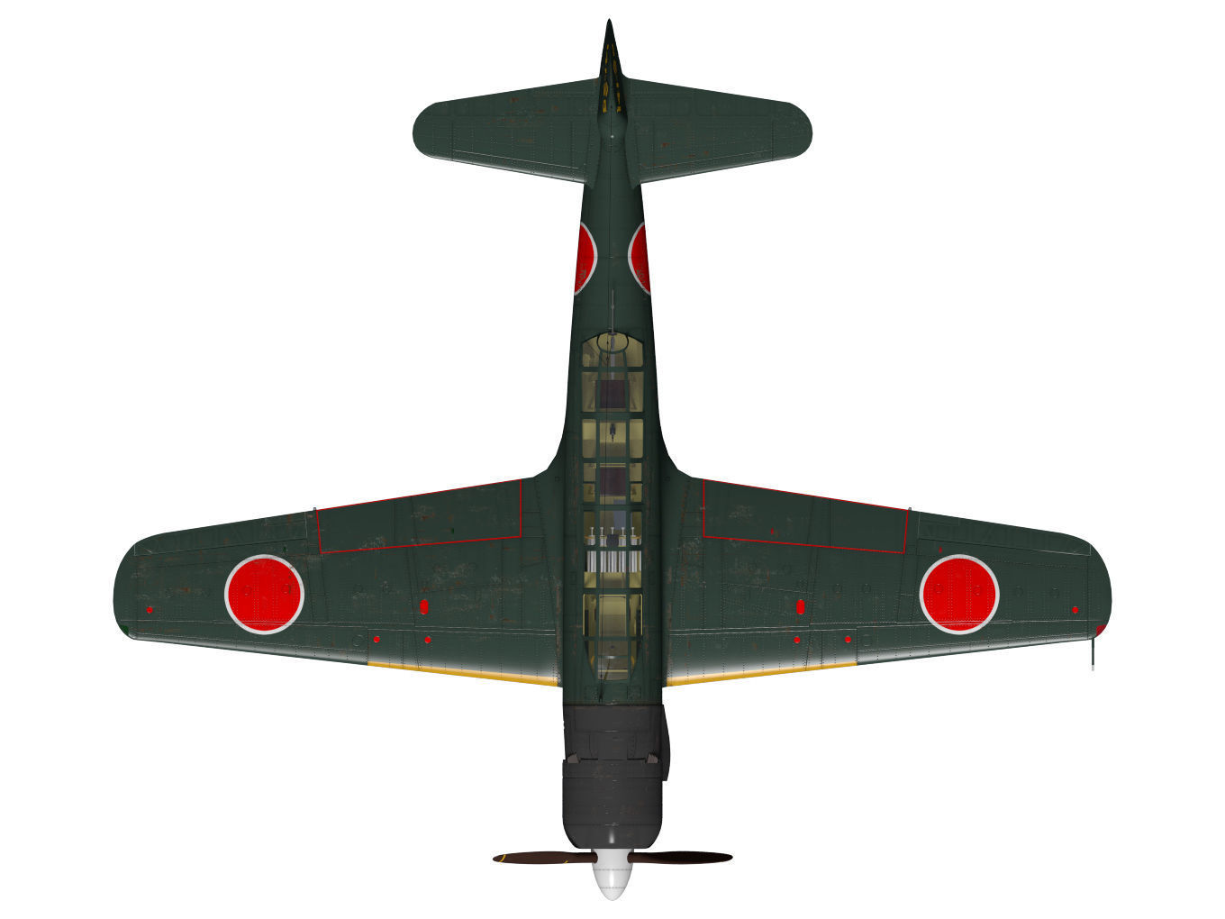 Nakajima C6N Saiun MYRT 3D model | CGTrader