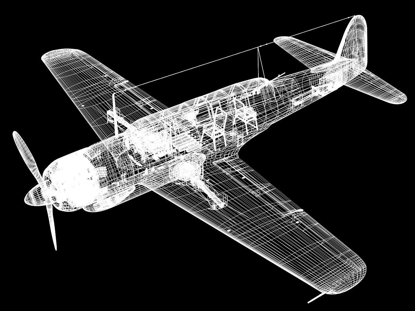 Nakajima C6N Saiun MYRT 3D model | CGTrader