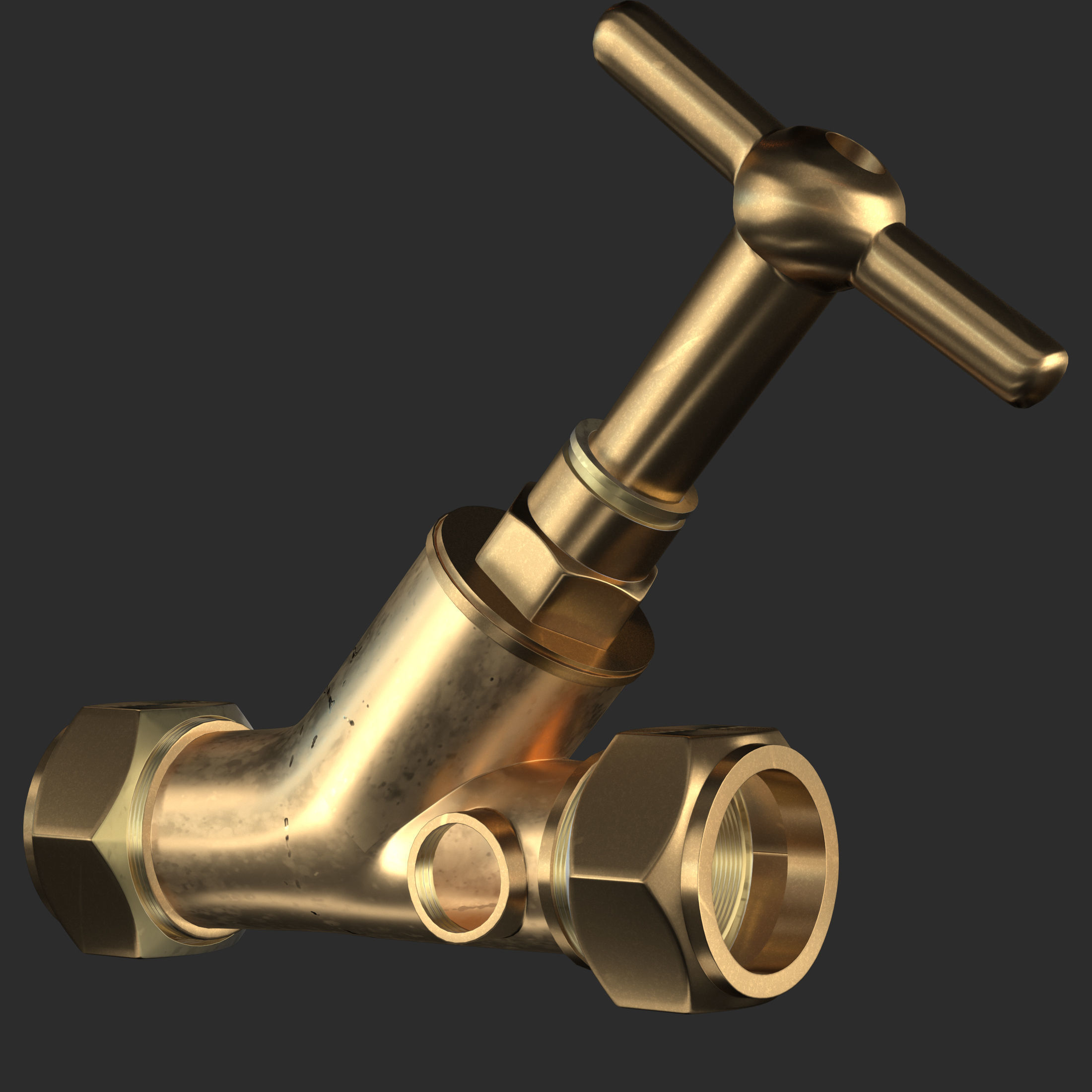 collection of types valves and fittings 3D model | CGTrader