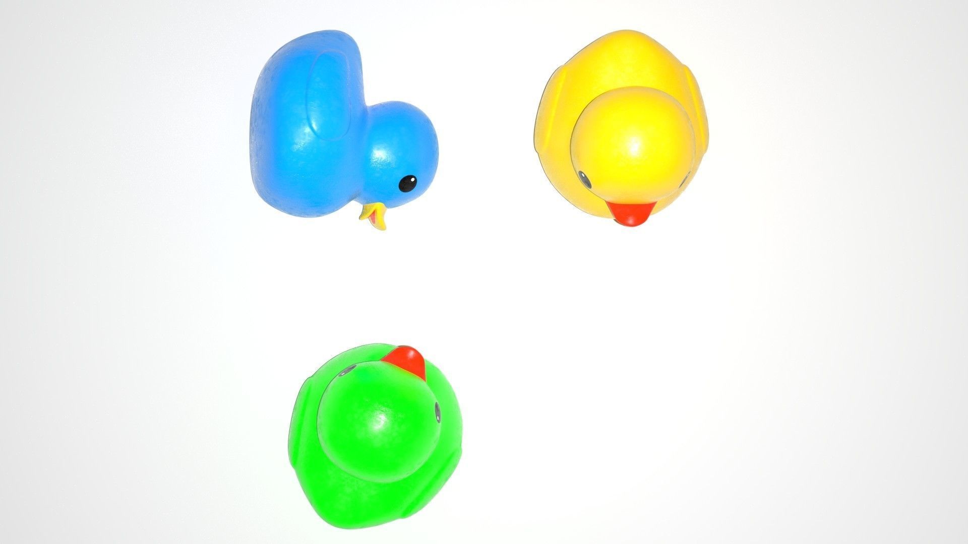 3 Rubber ducks 3D model | CGTrader