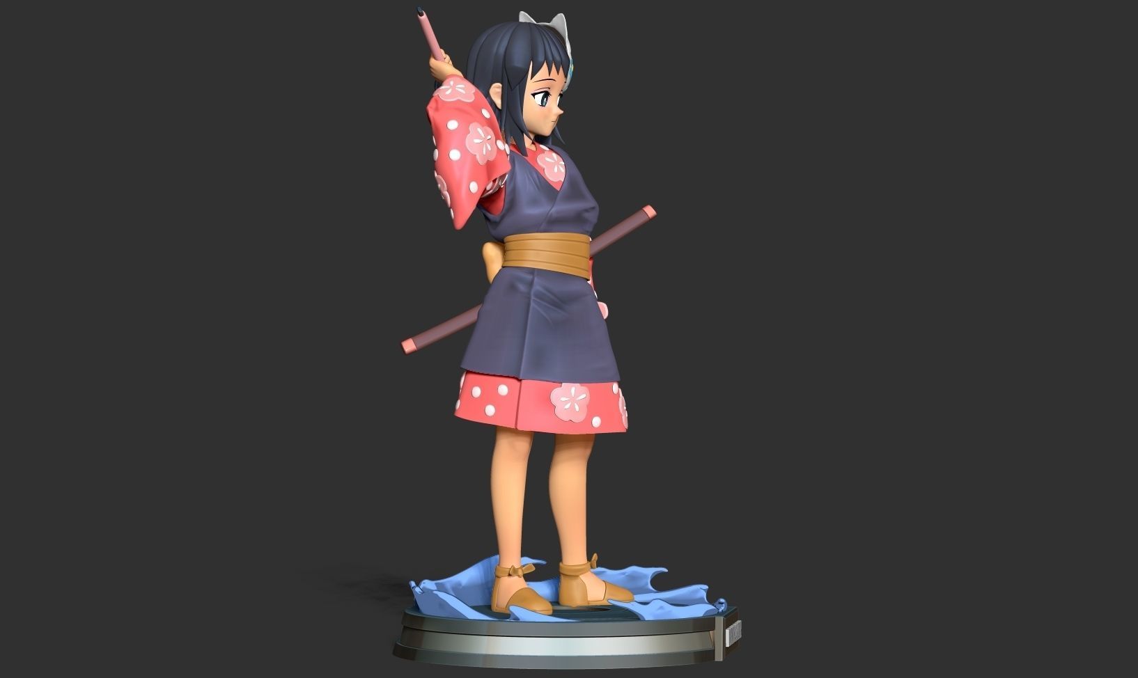 Makomo - Demon Slayer Fanart 3D model 3D printable | CGTrader