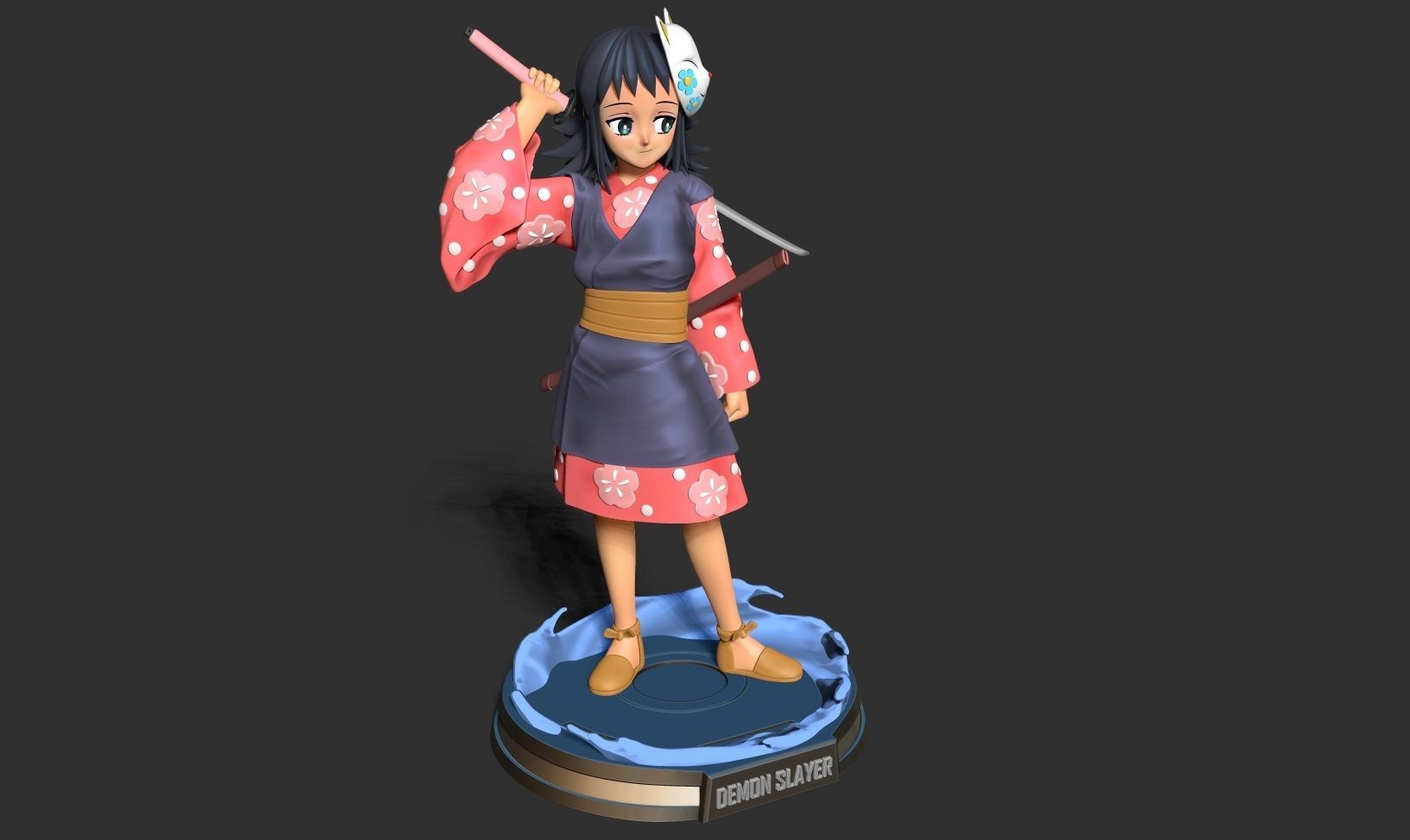 Makomo - Demon Slayer Fanart 3D model 3D printable | CGTrader