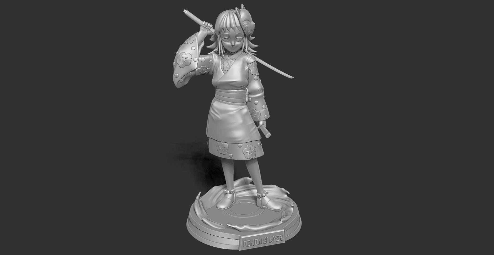 Makomo - Demon Slayer Fanart 3D model 3D printable | CGTrader