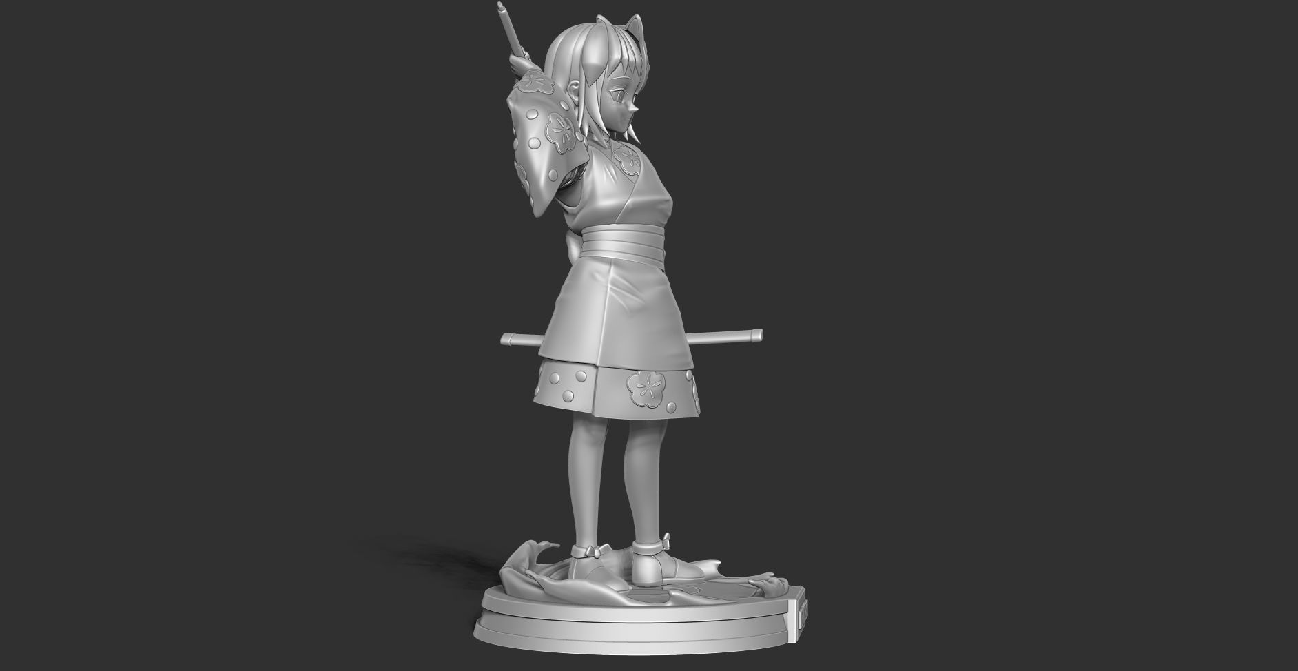 Makomo - Demon Slayer Fanart 3D model 3D printable | CGTrader