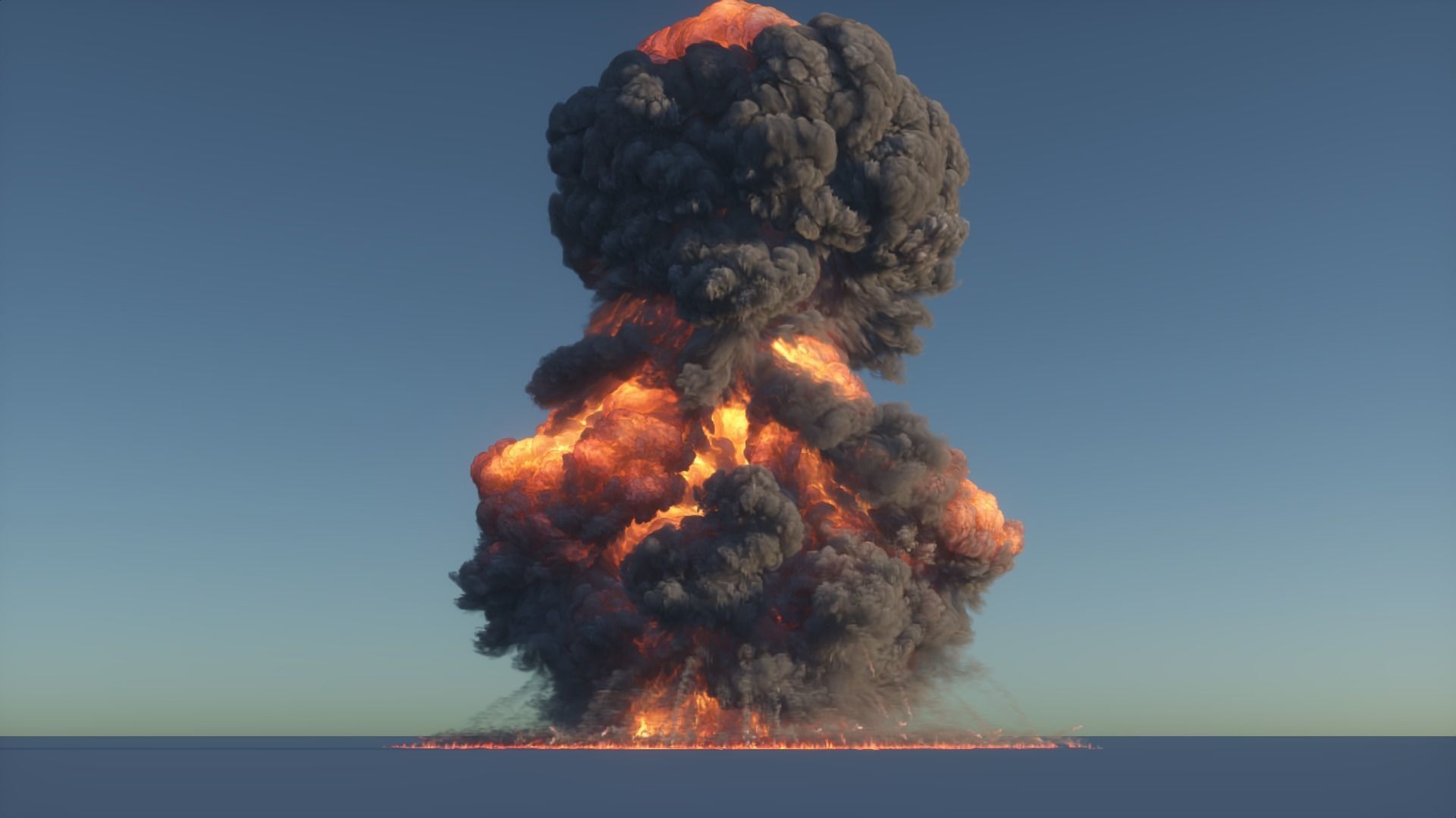 Big Gasoline Explosion 3D model animated | CGTrader