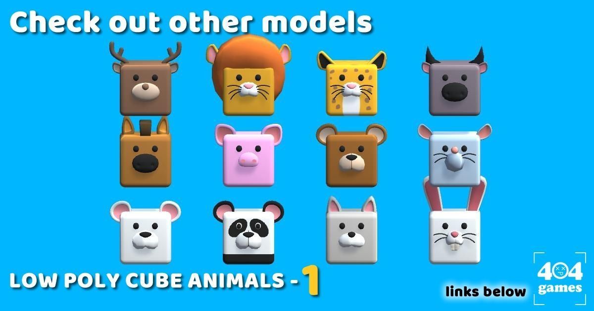 3D model Lowpoly Characters-Cartoon Rigged Characters -Facial ...