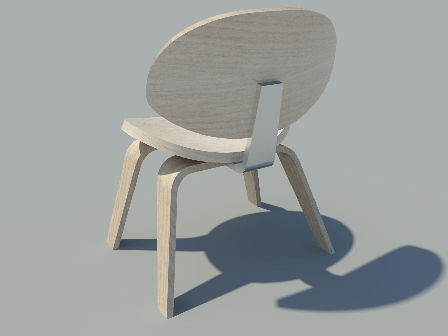 Revit Wooden Chair Family 3D model | CGTrader