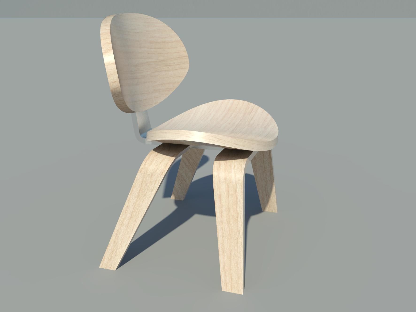Revit Wooden Chair Family 3D model | CGTrader
