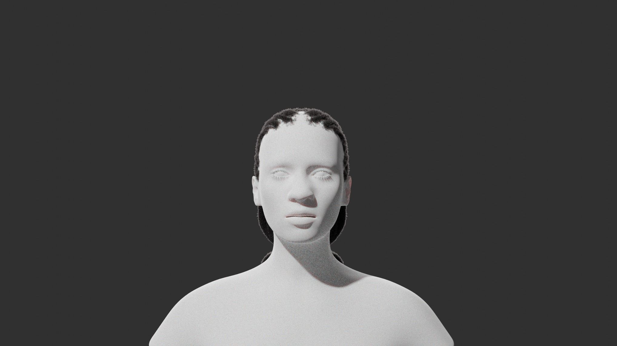 Double Ponytail Dreadlocks 3D model | CGTrader