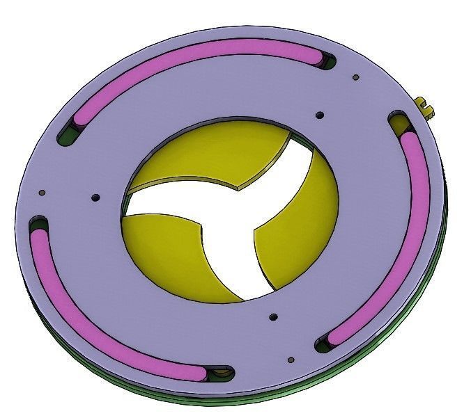 3DP3BLRD60A Mechanical shutter for 3d printing 3D model 3D printable ...