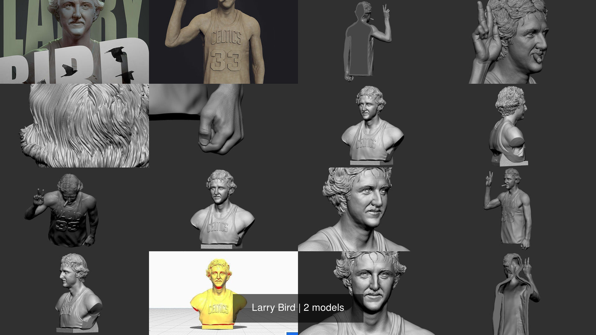 Larry Bird 3D Model Collection | CGTrader