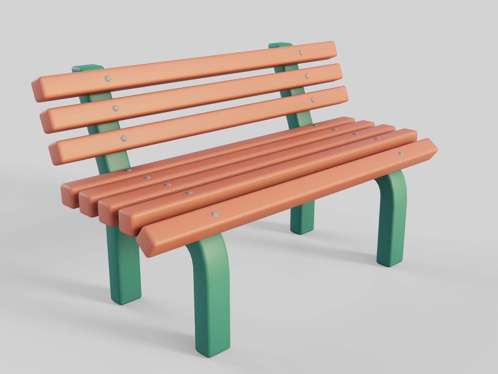 3D model Cartoon Bench 6 VR / AR / low-poly | CGTrader