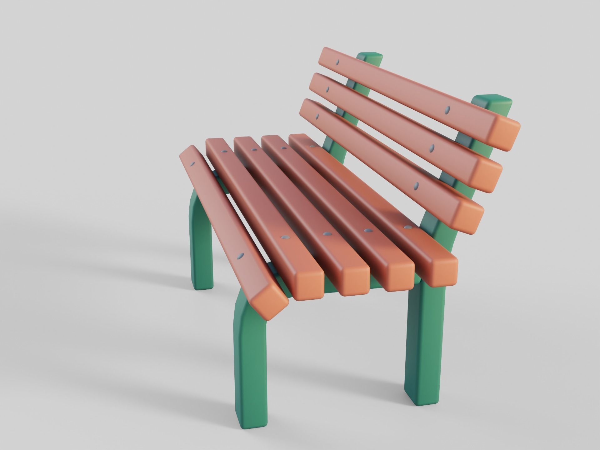 3D model Cartoon Bench 6 VR / AR / low-poly | CGTrader