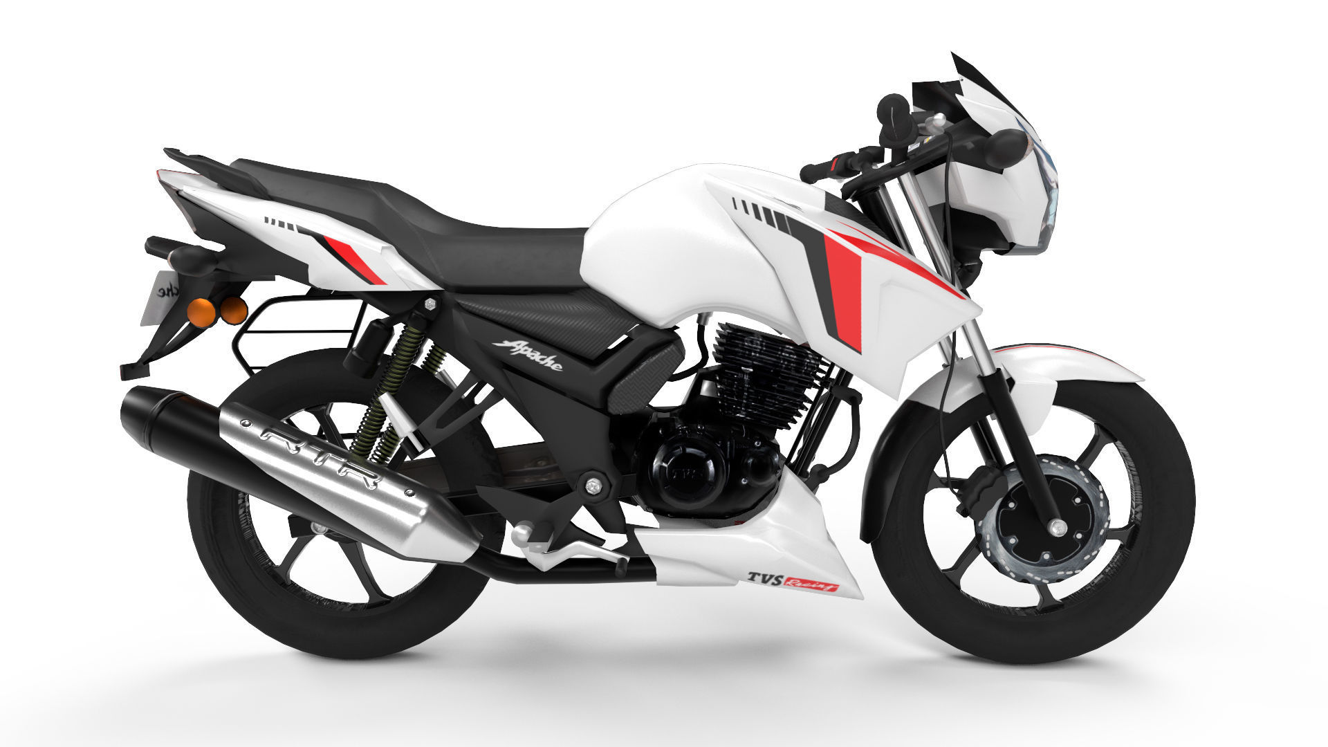 3D model TVS Apache 160 VR / AR / low-poly | CGTrader