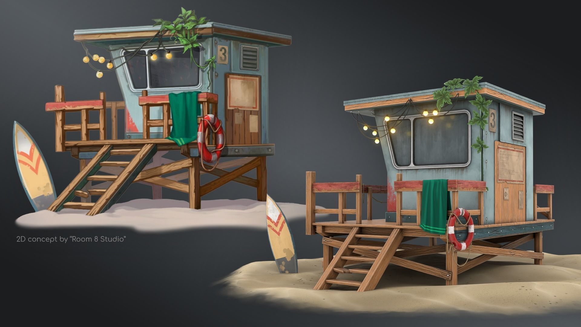 3D model Lifeguard house VR / AR / low-poly | CGTrader