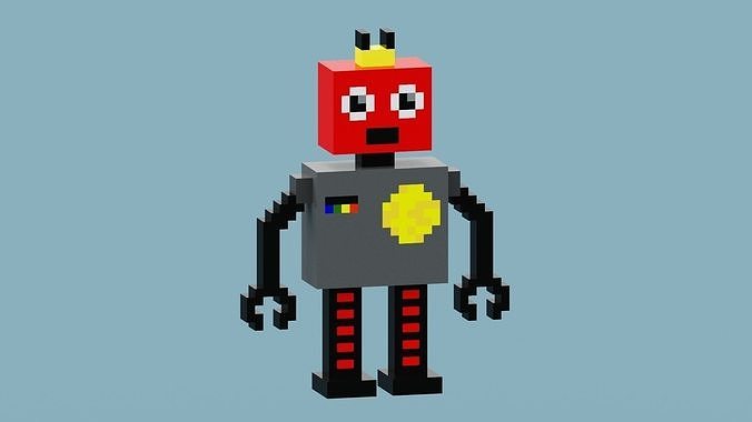 3D model Voxel Robot VR / AR / low-poly | CGTrader