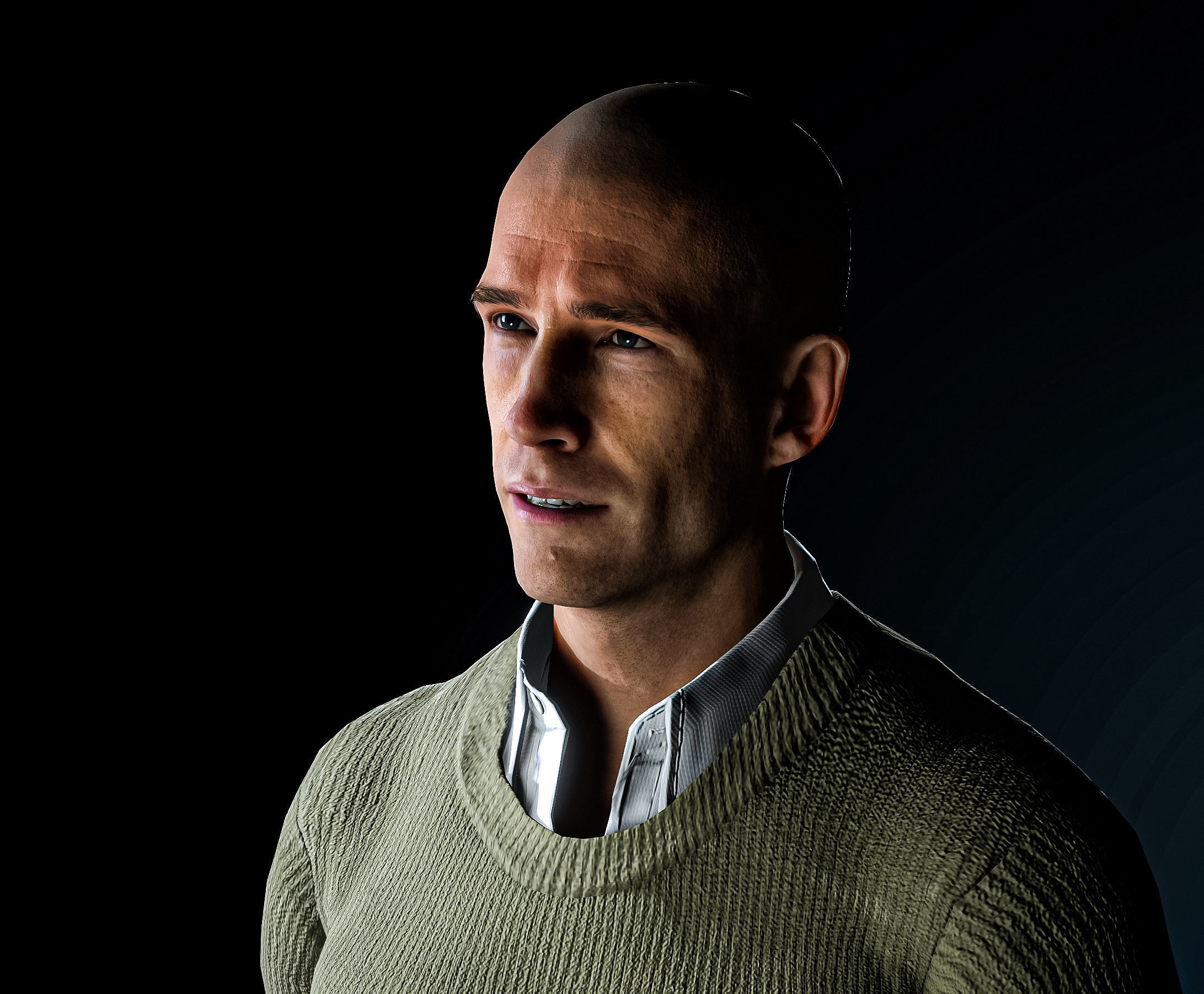 3D model High Quality Realistic Man Semi-Formal VR / AR / low-poly ...